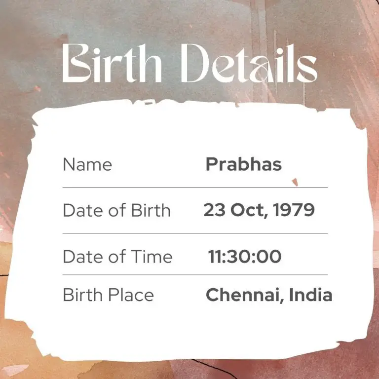 Prabhas Horoscope Analysis: Kundli, Birth Chart, Zodiac Sign, and ...