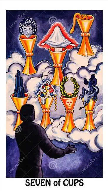 All About The Seven of Cups Tarot Card - The Seven of Cups Tarot Card Meaning - eAstroHelp
