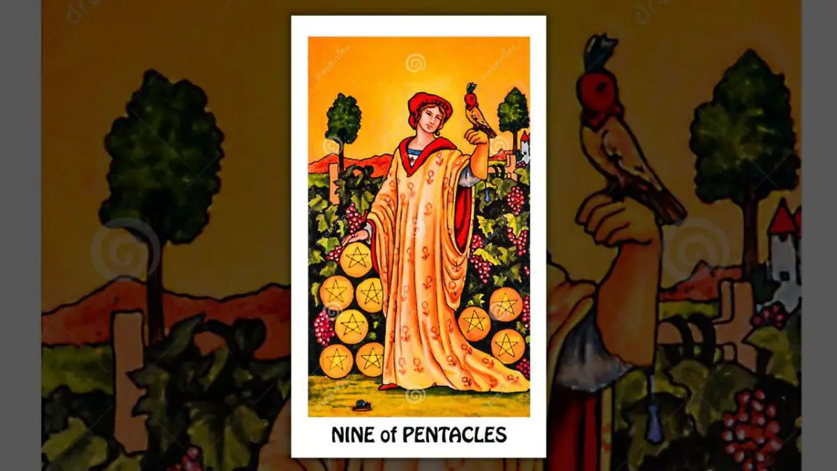 All About The Nine of Pentacles Tarot Card - The Nine of Pentacles ...