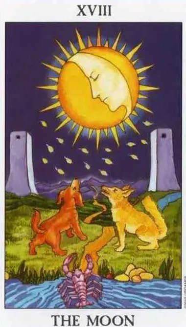 All About The Moon Tarot Card - The Moon Tarot Card Meaning - eAstroHelp