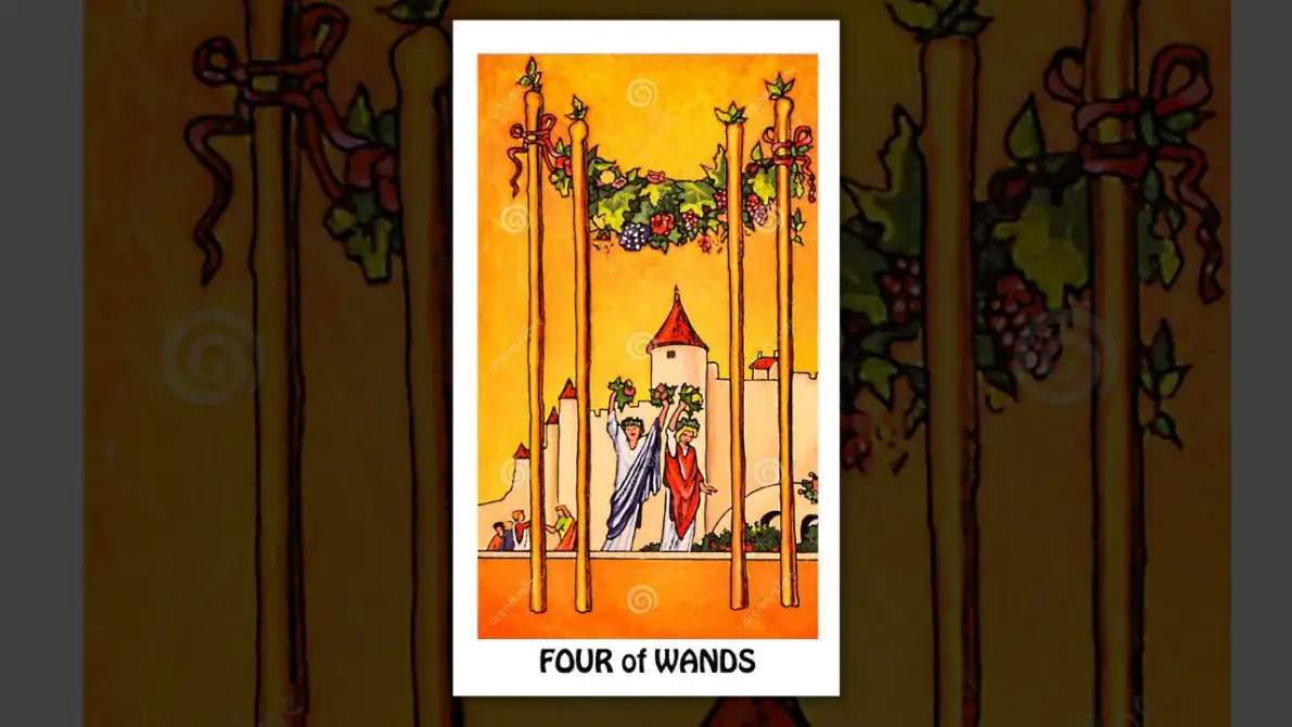 All About The Four of Wands Tarot Card - The Four of Wands Tarot Card ...