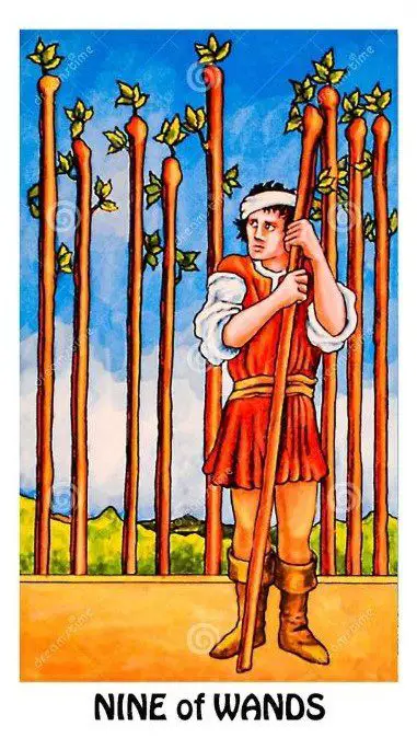 All About The Nine of wands Tarot Card - The Nine of wands Tarot Card ...