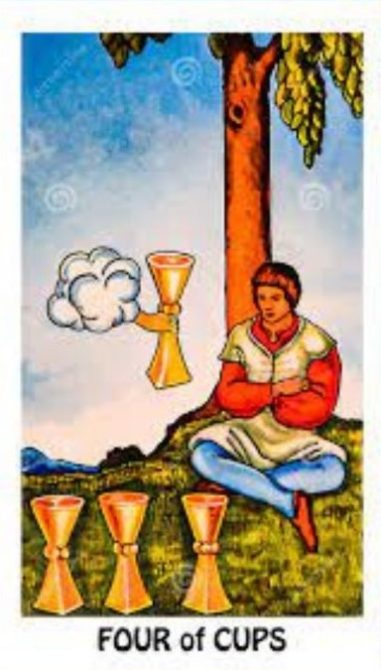 All About The Four of Cups Tarot Card - The Four of Cups Tarot Card ...