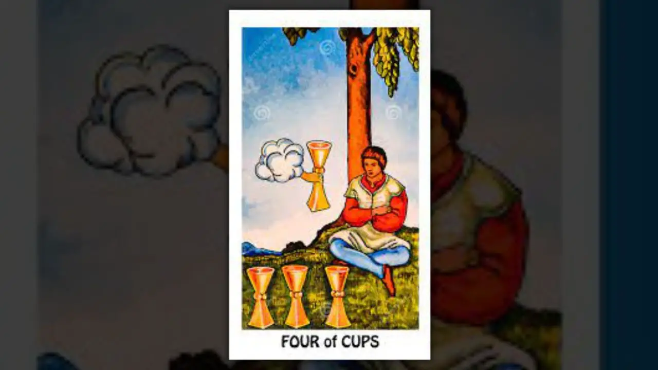 All About The Four of Cups Tarot Card - The Four of Cups Tarot Card ...